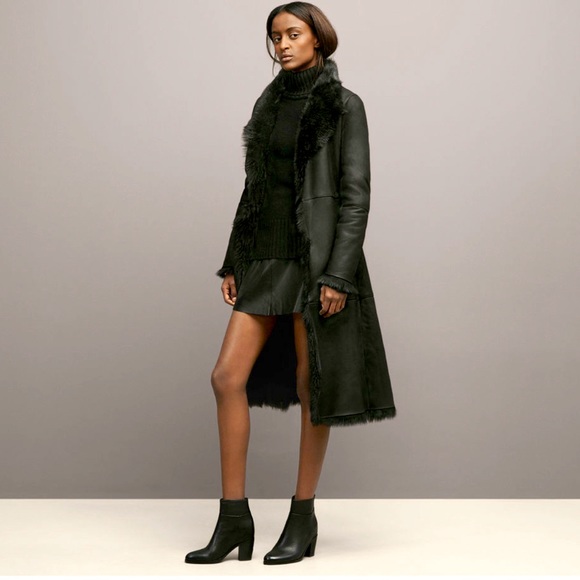 Kenneth Cole | Jackets & Coats | Kenneth Cole Black Label Shearling ...